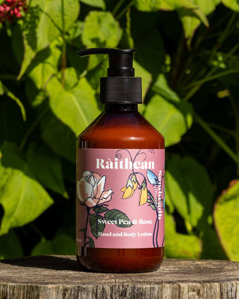Raithean Summer Hand Body Lotion Sweet Pea Rose