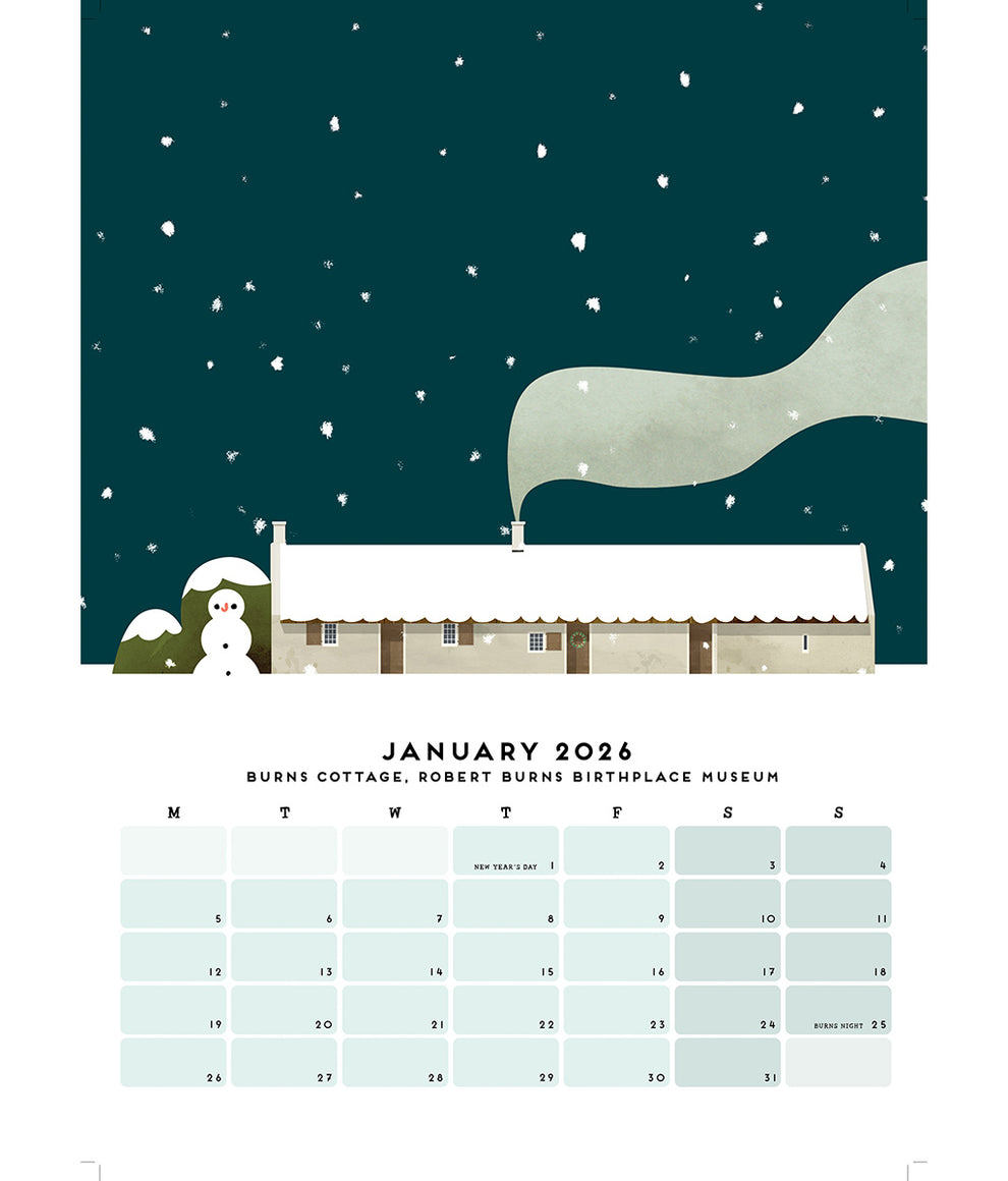 National Trust for Scotland 2026 Illustrated Calendar