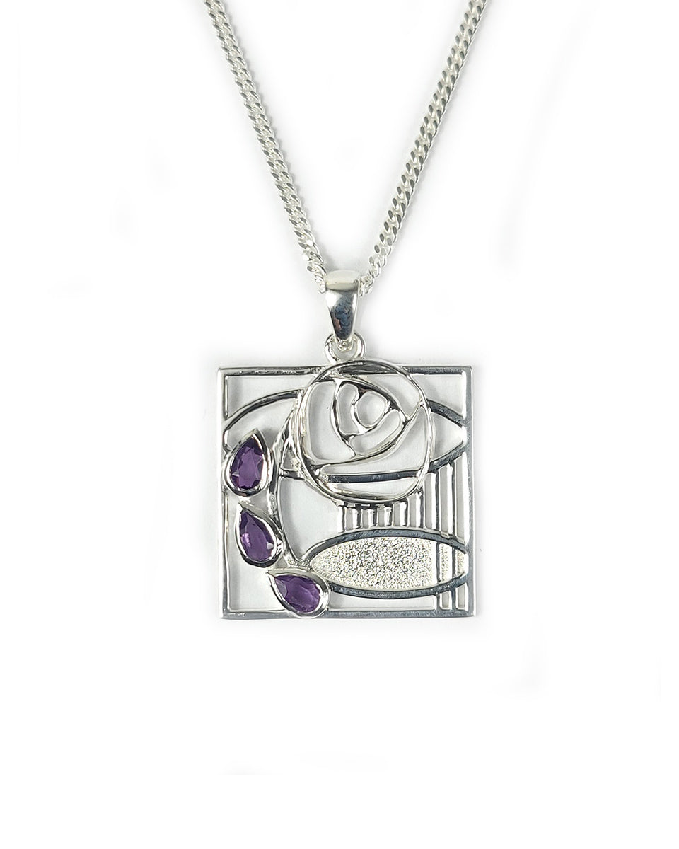 Sterling Silver Mackintosh Clyde Necklace – National Trust for Scotland