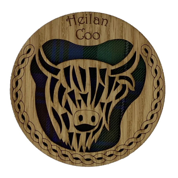 Heilan Coo (Highland Cow) Round Coaster – National Trust for Scotland