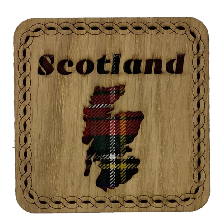 Scotland Map Square Wooden Coaster – National Trust for Scotland